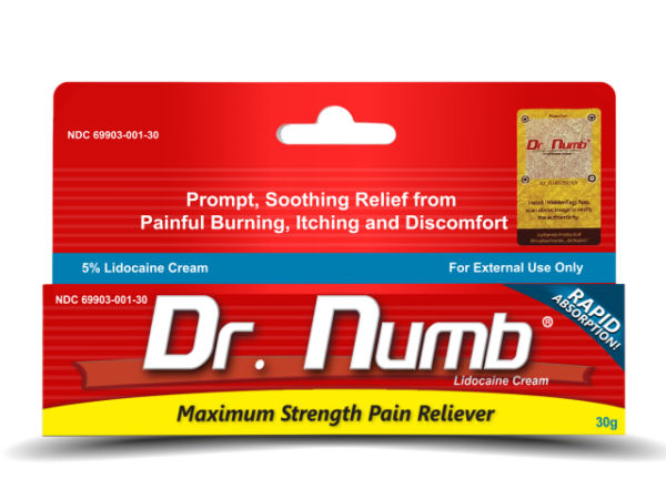 Dr. Numb Topical Anesthetic Cream takes the sting out of waxing